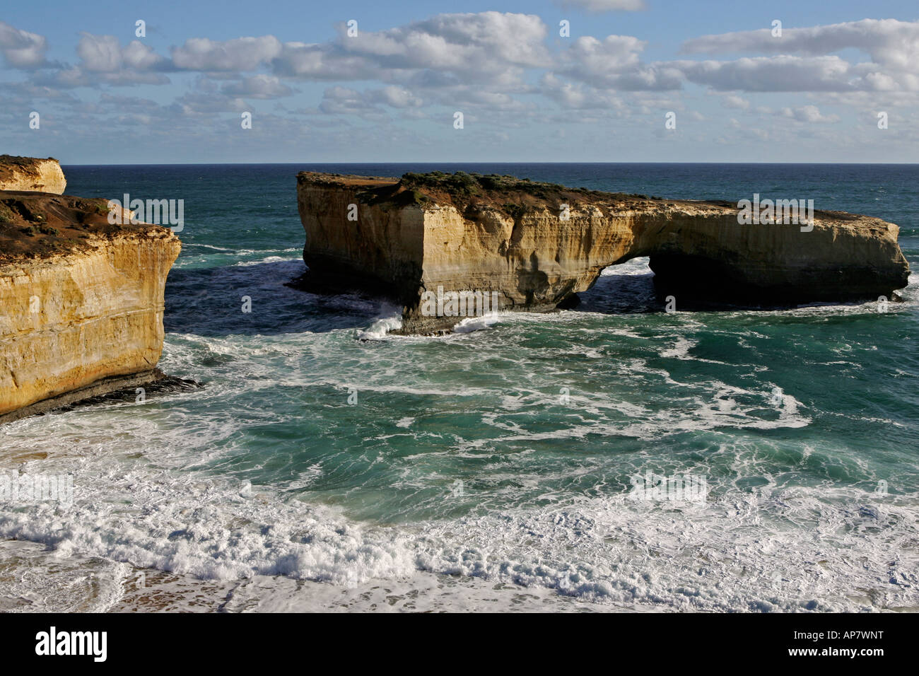 London Bridge, now collapsed, Great Ocean Road, Victoria, Australia ...