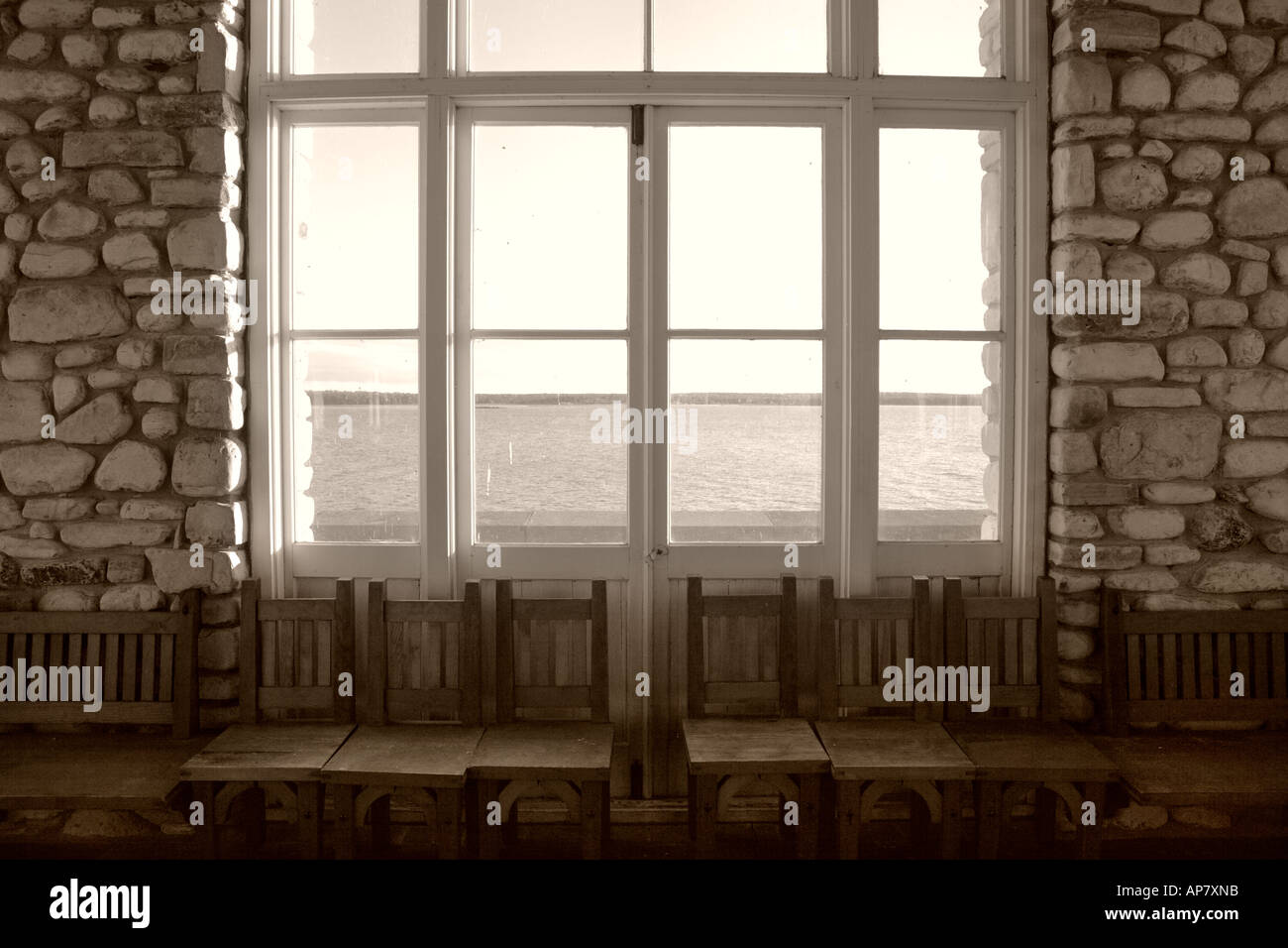 old scandinavian furniture brought to the boathouse upper room by the ...