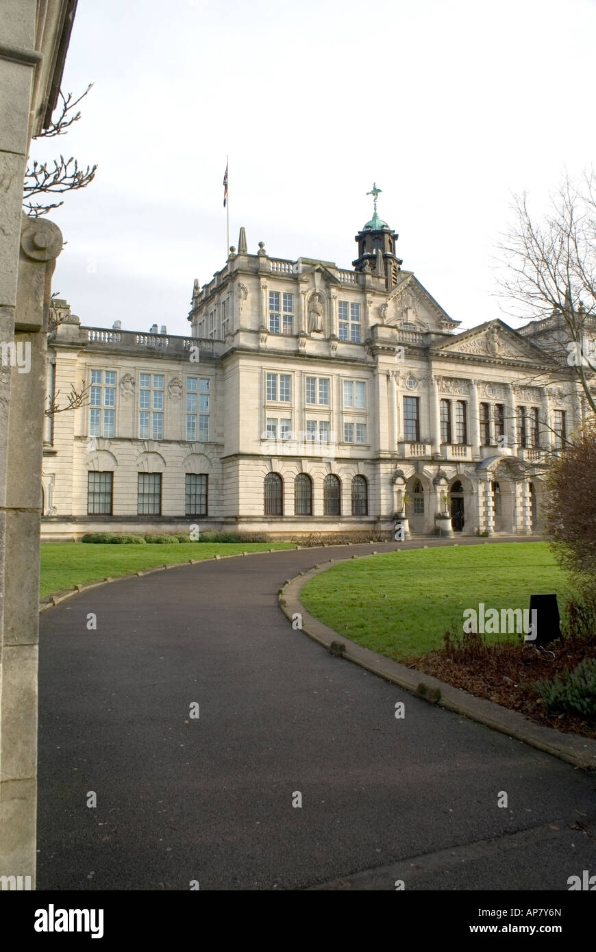 cardiff university building cathays park cardiff south wales Stock ...