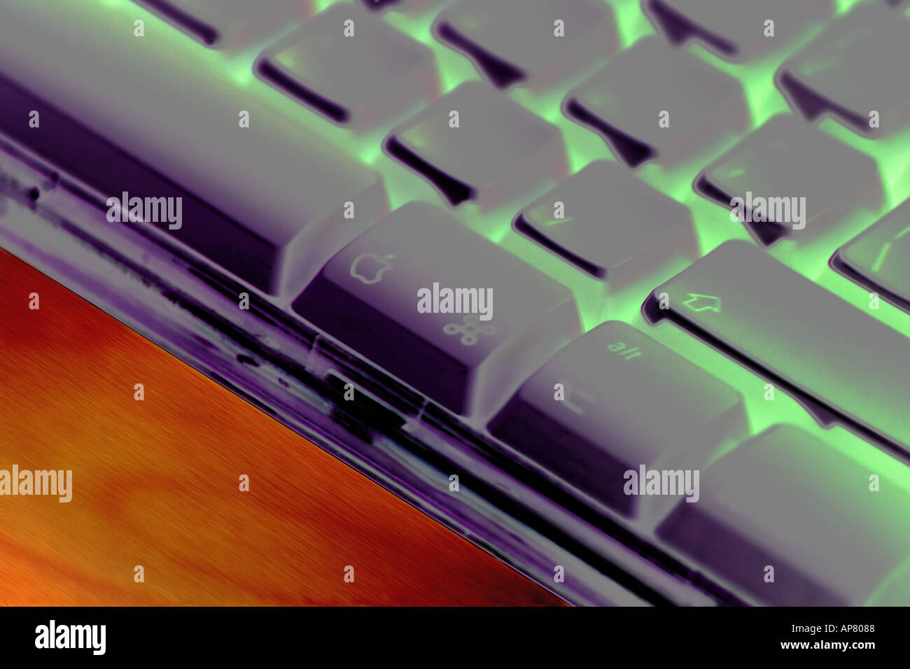 Laptop Keypad in negative Stock Photo - Alamy