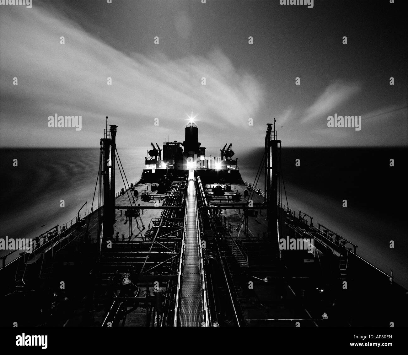 Night at sea Black and White Stock Photos & Images - Alamy