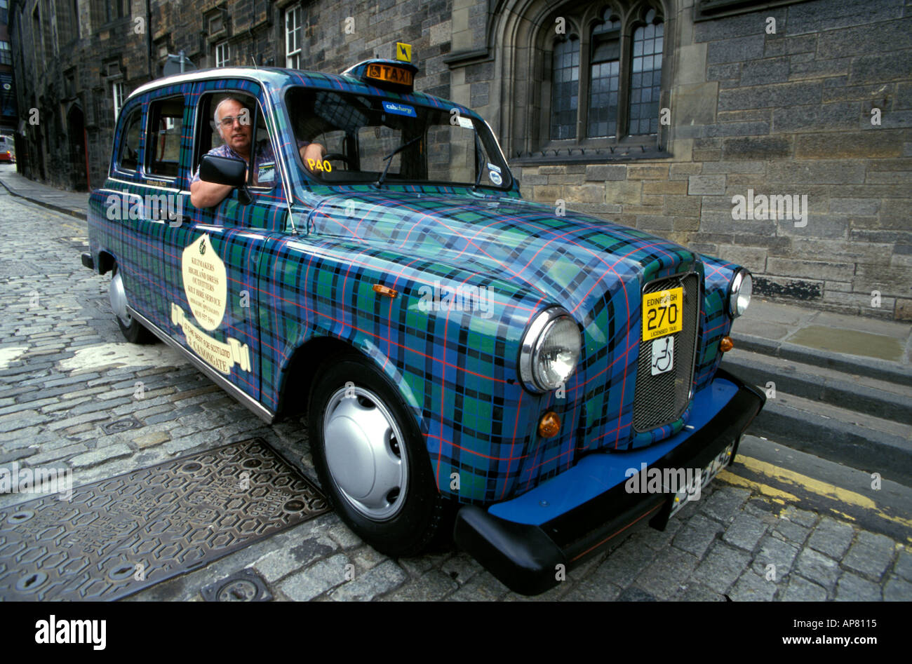 Taxi Edinburgh Scotland Stock Photo - Alamy