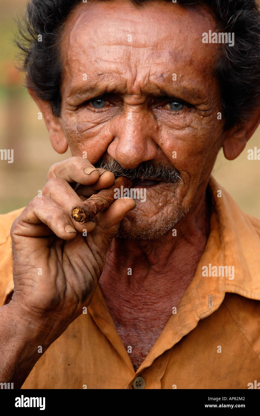 Cuban man with mustache and cigar hi-res stock photography and images ...