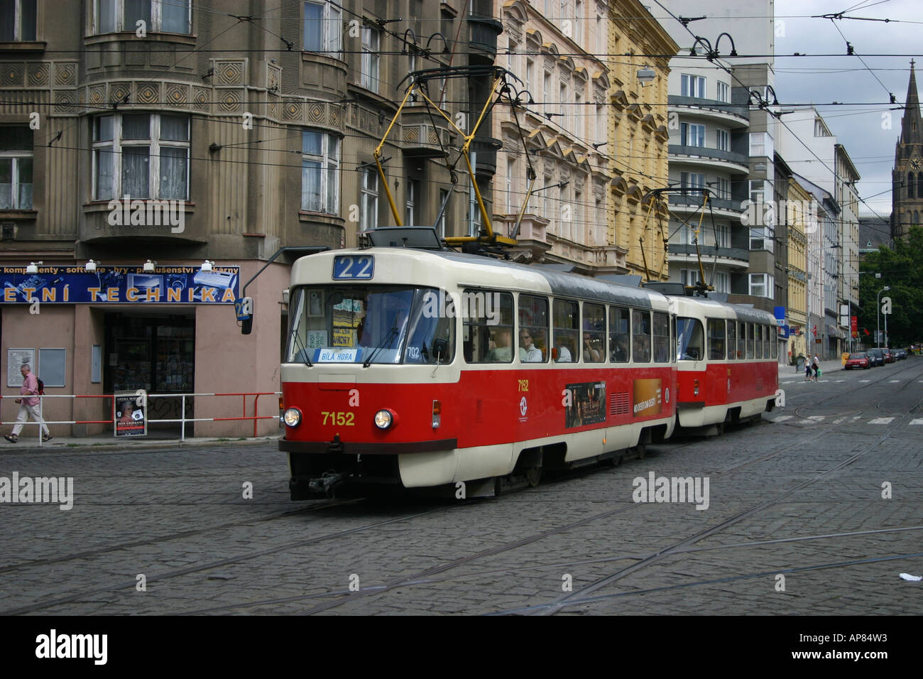 Tram in Prague, Czech Republic Stock Photo - Alamy