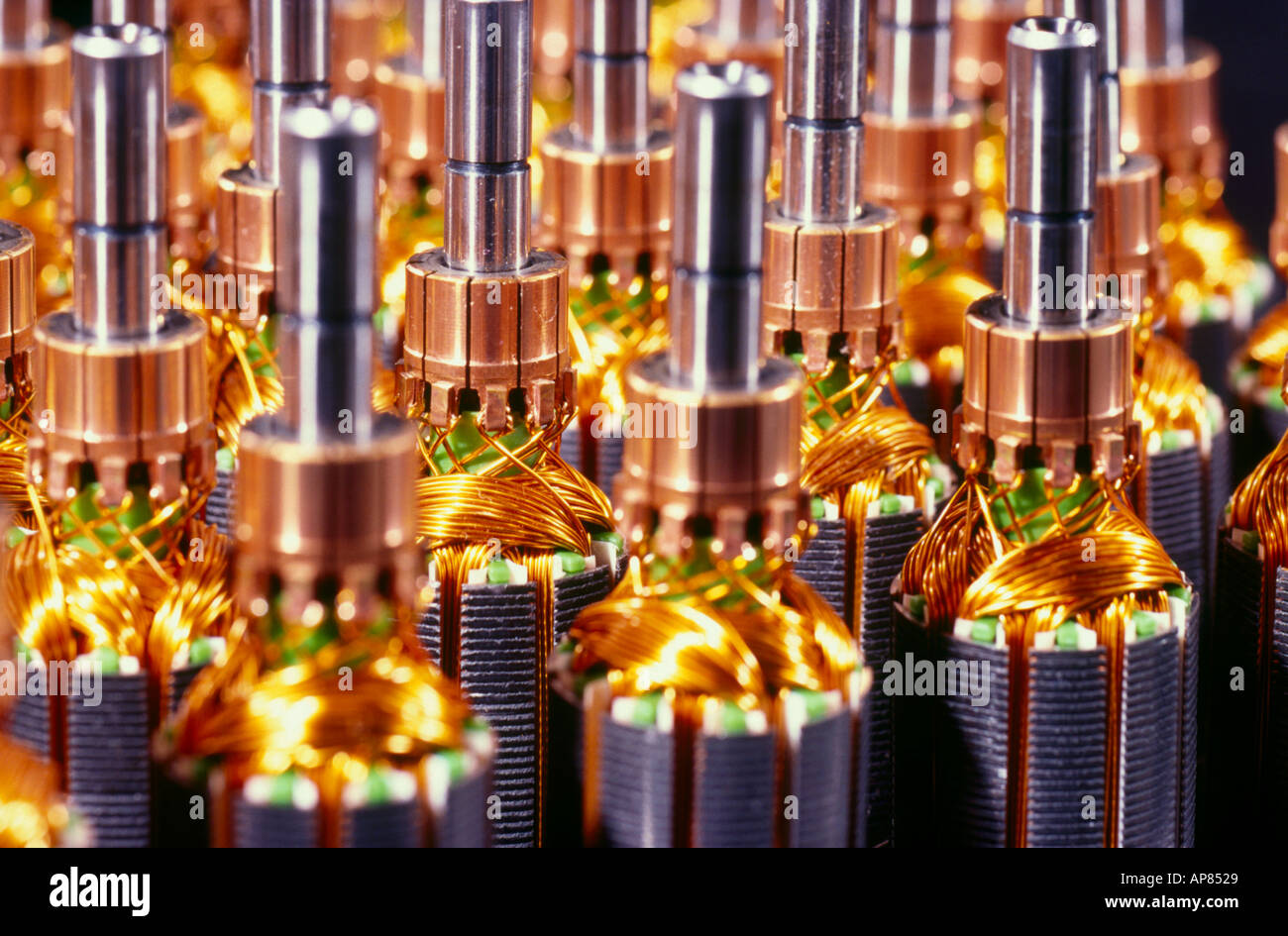 Close-up of electric motors Stock Photo - Alamy