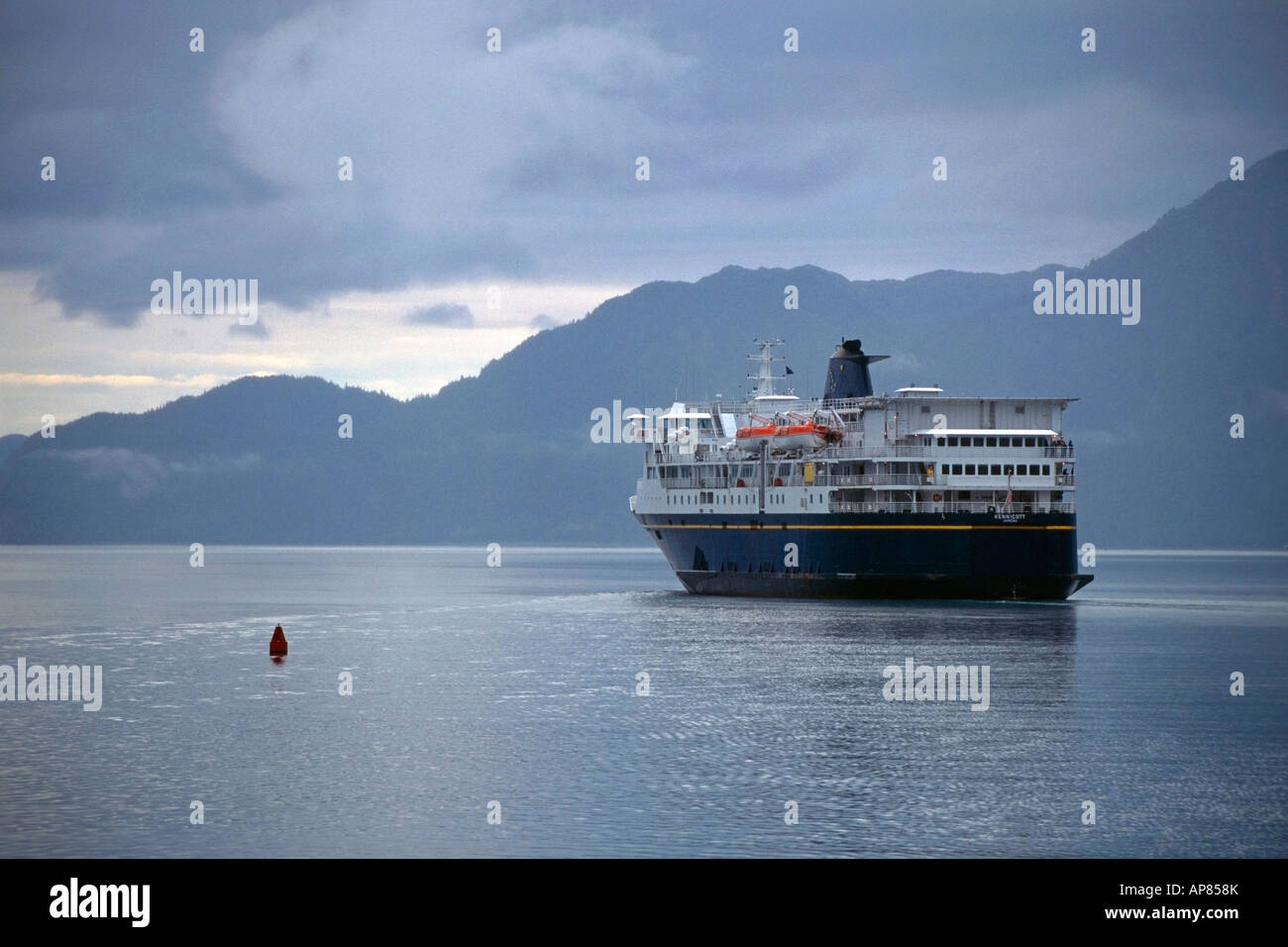 The Alaska Marine Highway Ferry M/V Kennicott departs from Seward ...