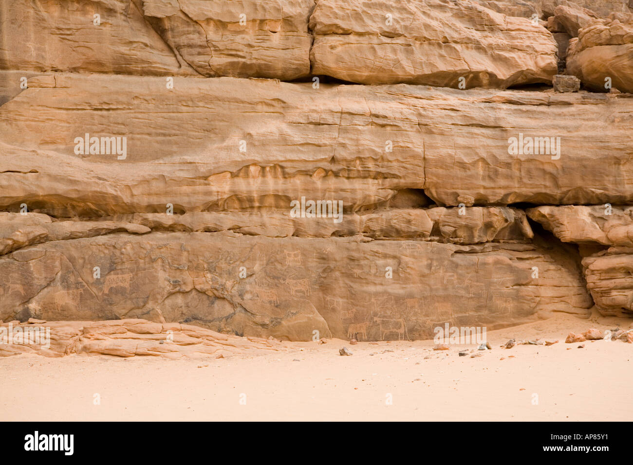 Rock art, Karkhur Talh, Uweinat, Egypt Stock Photo - Alamy