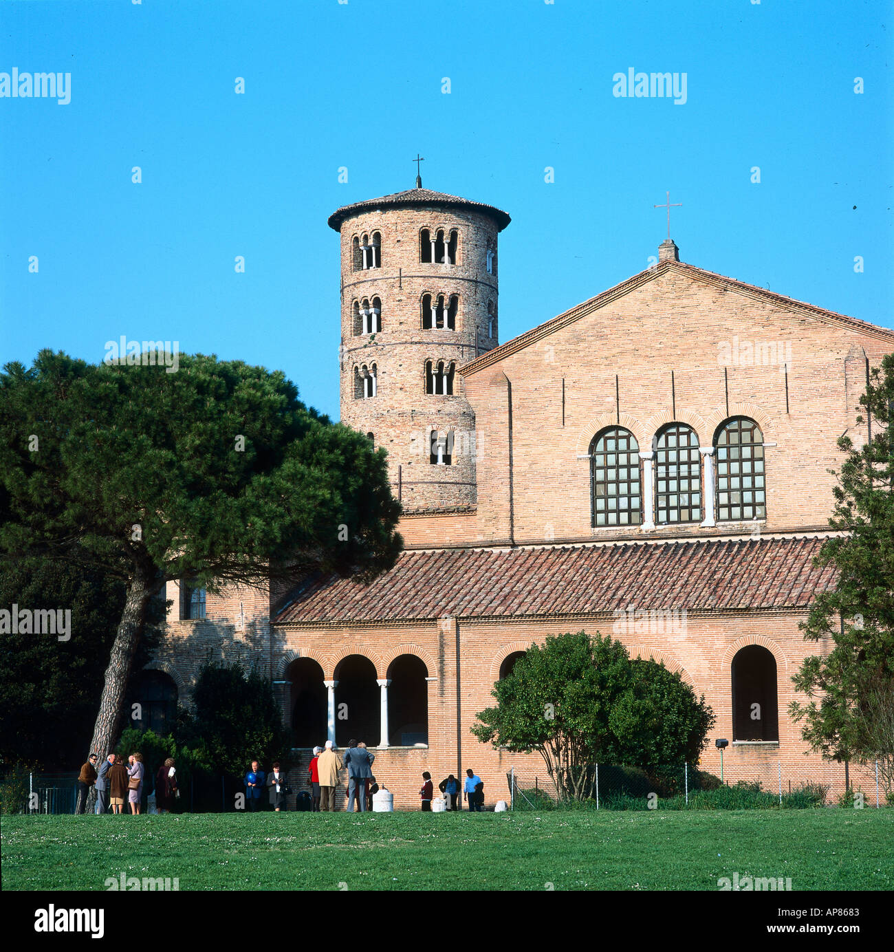 Tourists at ancient church, Ravenna, Italy Stock Photo - Alamy