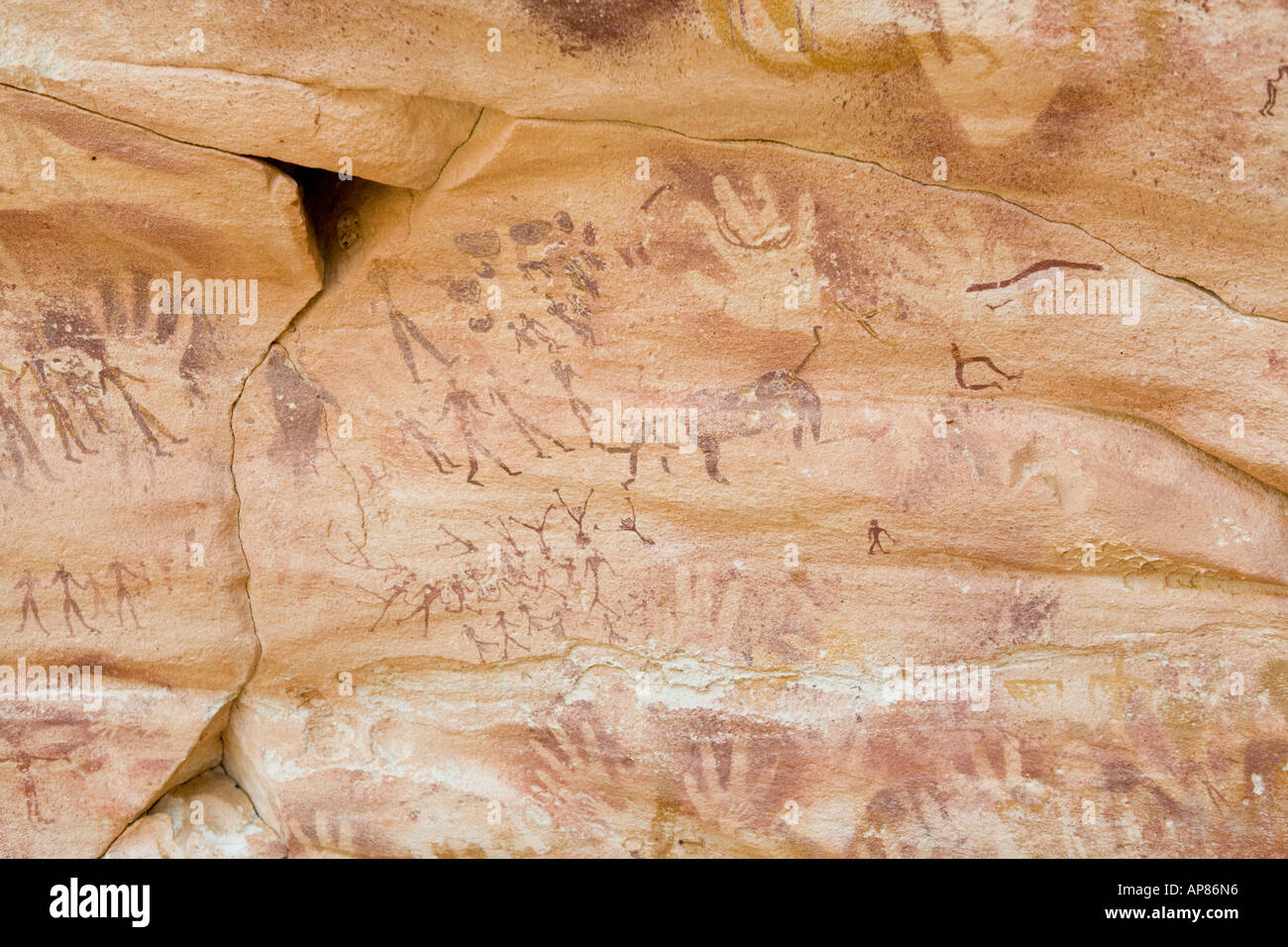 Rock art, Mestekawi Cave, Gilf Kebir, Egypt's Western desert Stock ...