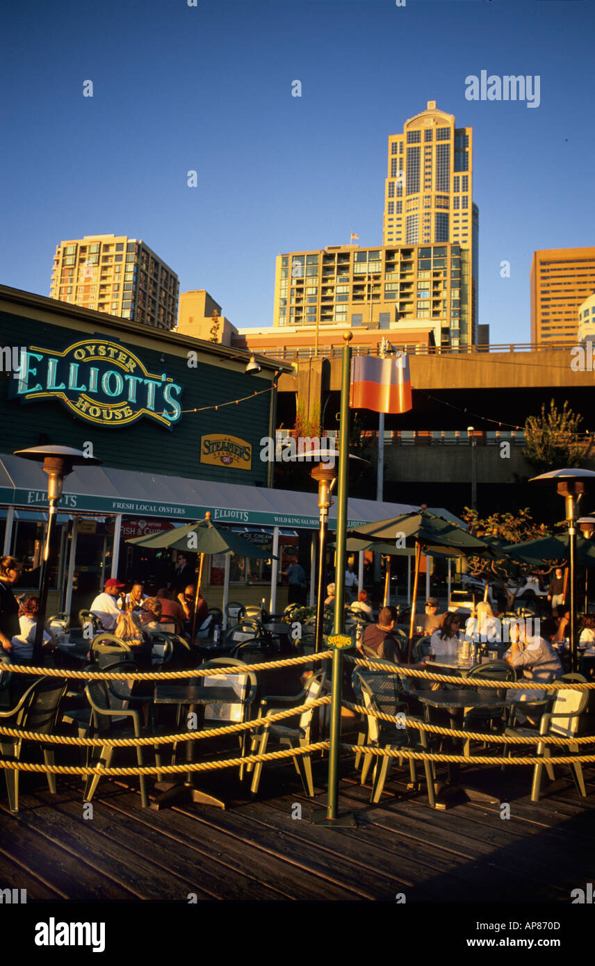Waterfront restaurant Seattle Washington State USA Stock Photo - Alamy