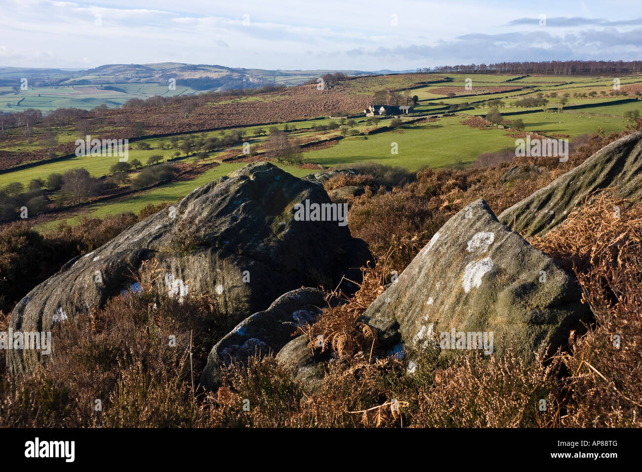 Birchen Edge, Peak District National Park, Derbyshire, England, UK ...