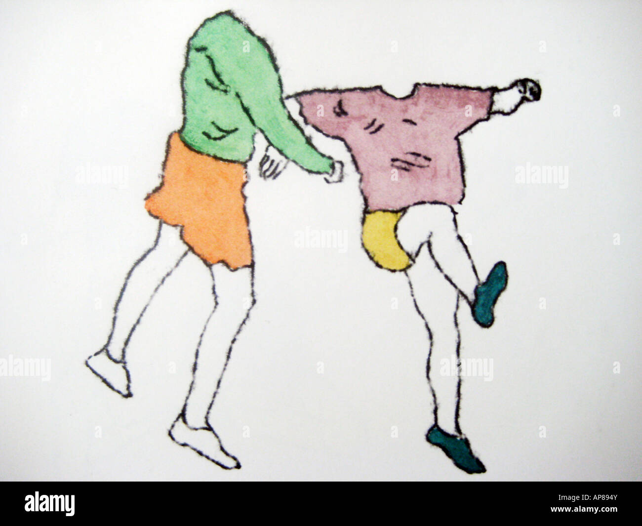 foot dance body color drawing print shape sport illustration Stock ...