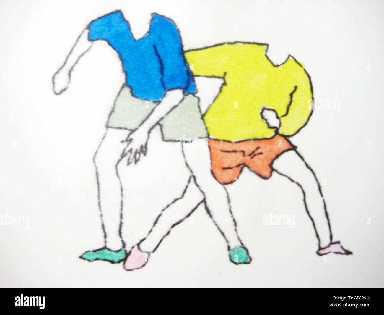 foot dance body color drawing print shape sport illustration Stock ...