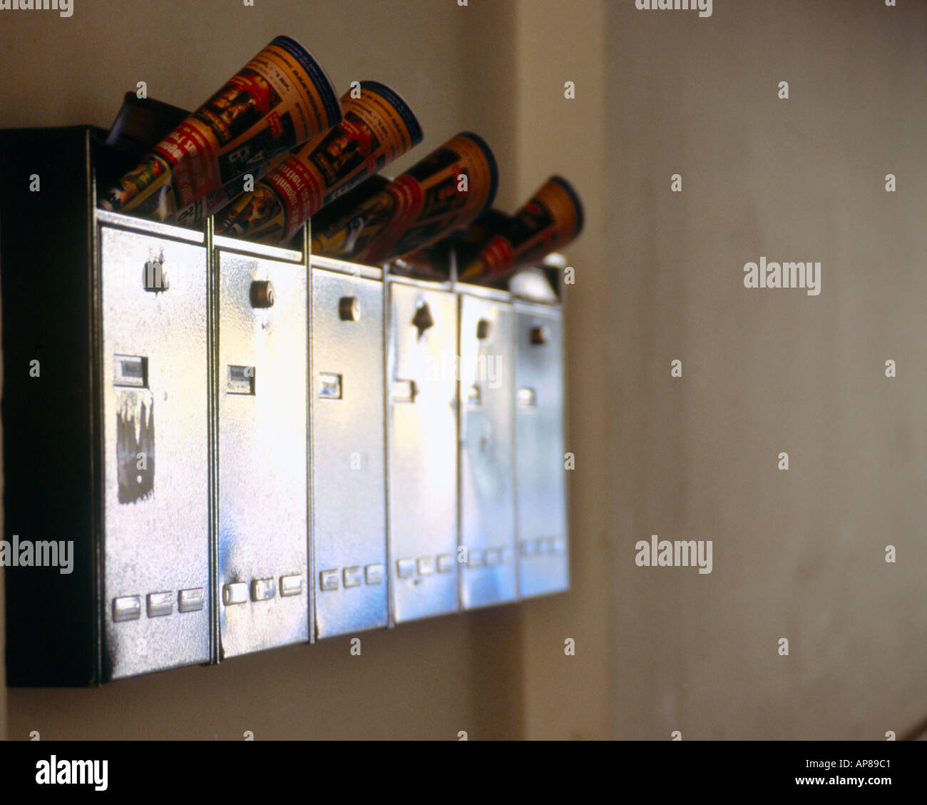 Side profile of mailboxes Stock Photo - Alamy