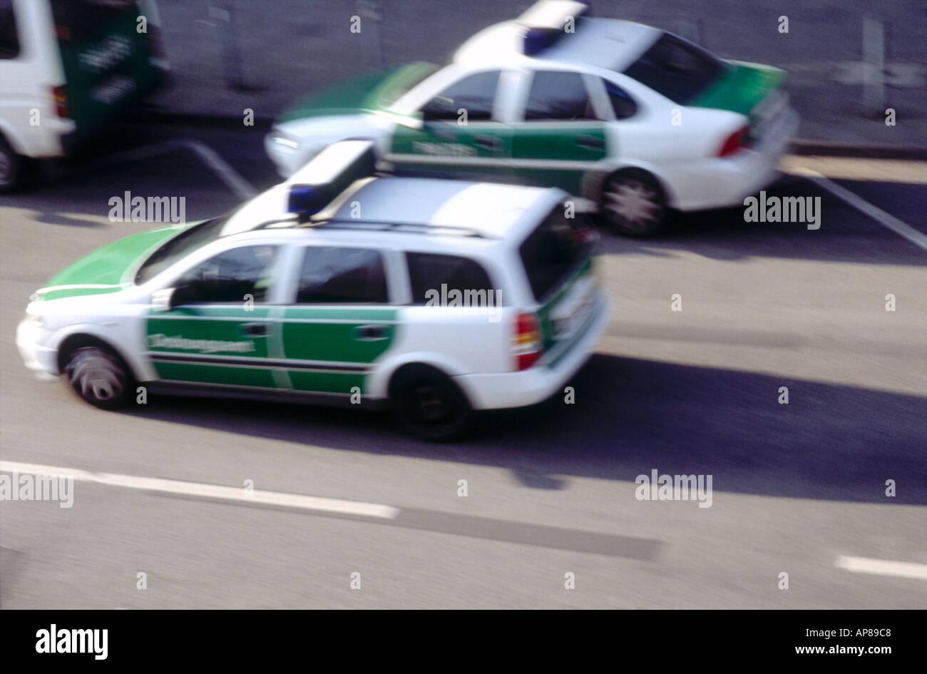Multiple police cars hi-res stock photography and images - Alamy