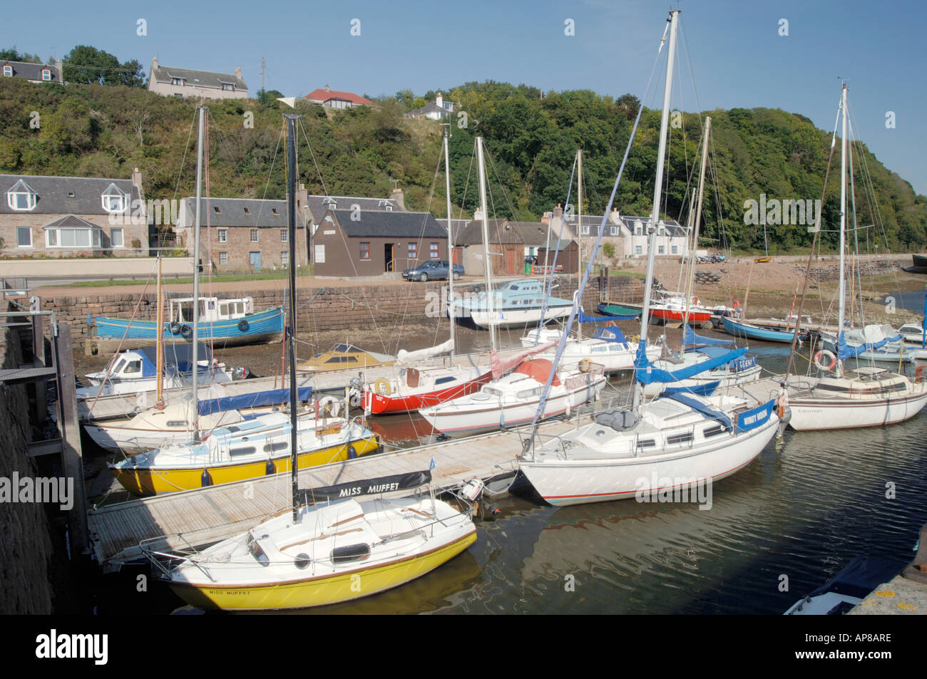Avoch harbour moray firth scotland hi-res stock photography and images ...