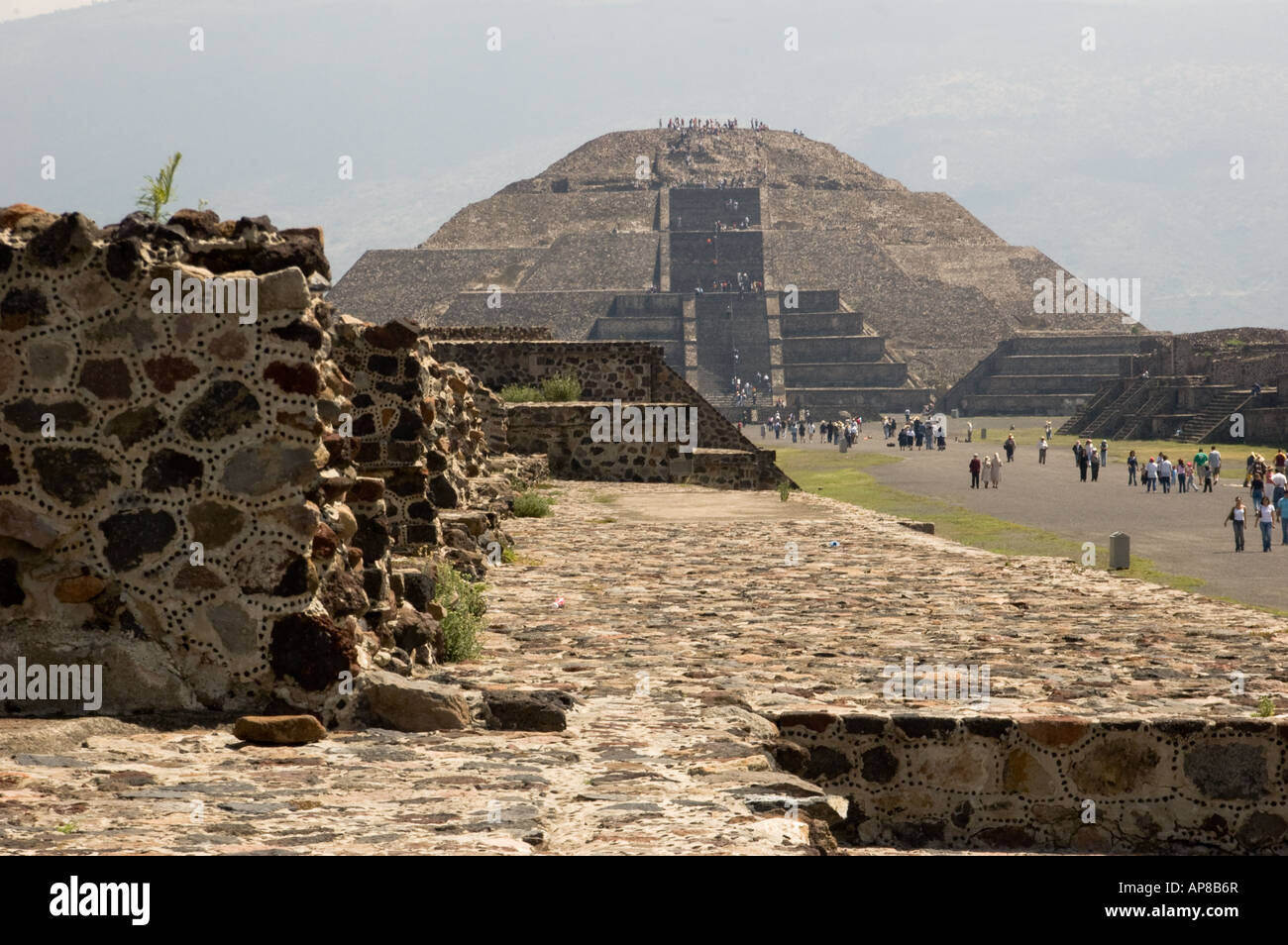 The pyramids and temples of the ancient city of Teotihuacan in Mexico ...