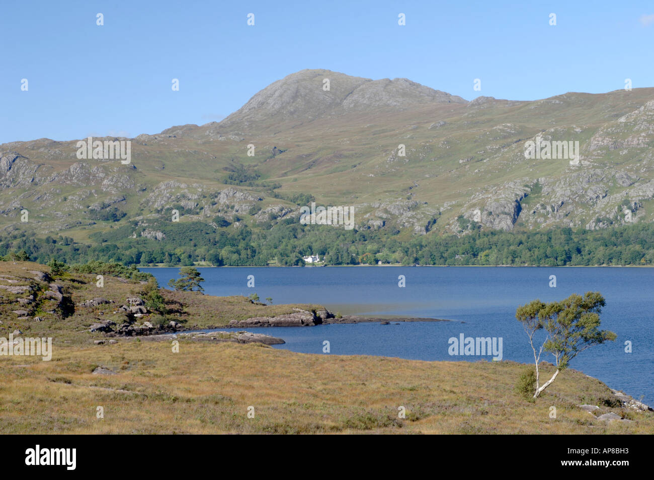 Loch Maree, Kinlochewe. Wester Ross Highland Region. Scotland. XPL 3512 ...