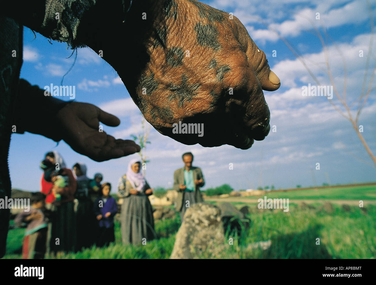 Yezidi people praying Viransehir Urfa Turkey Stock Photo - Alamy