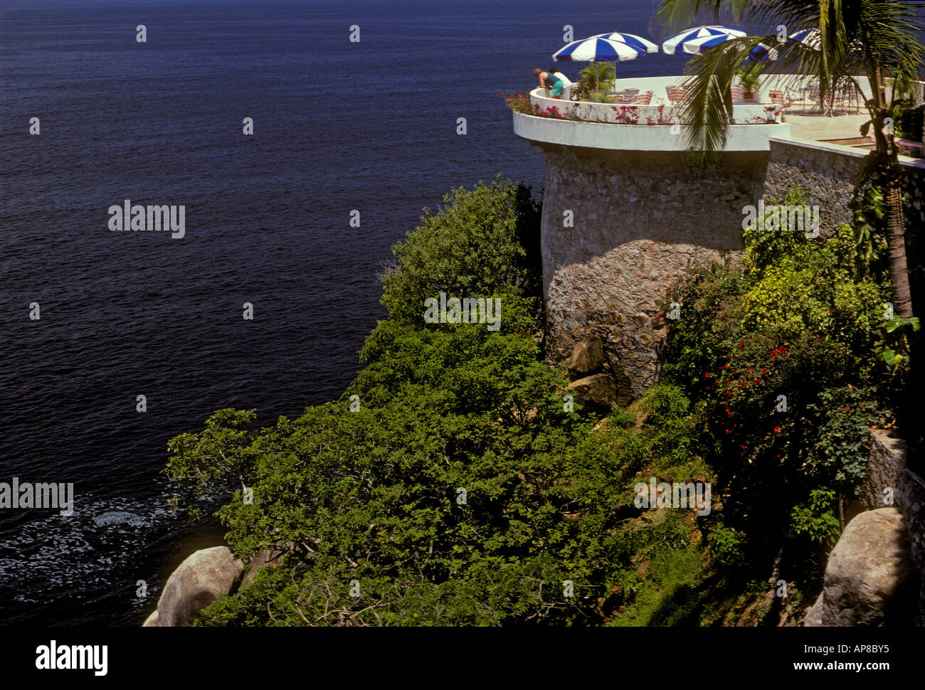 restaurant atop cliff, cliffside restaurant, Mexican food and drink ...