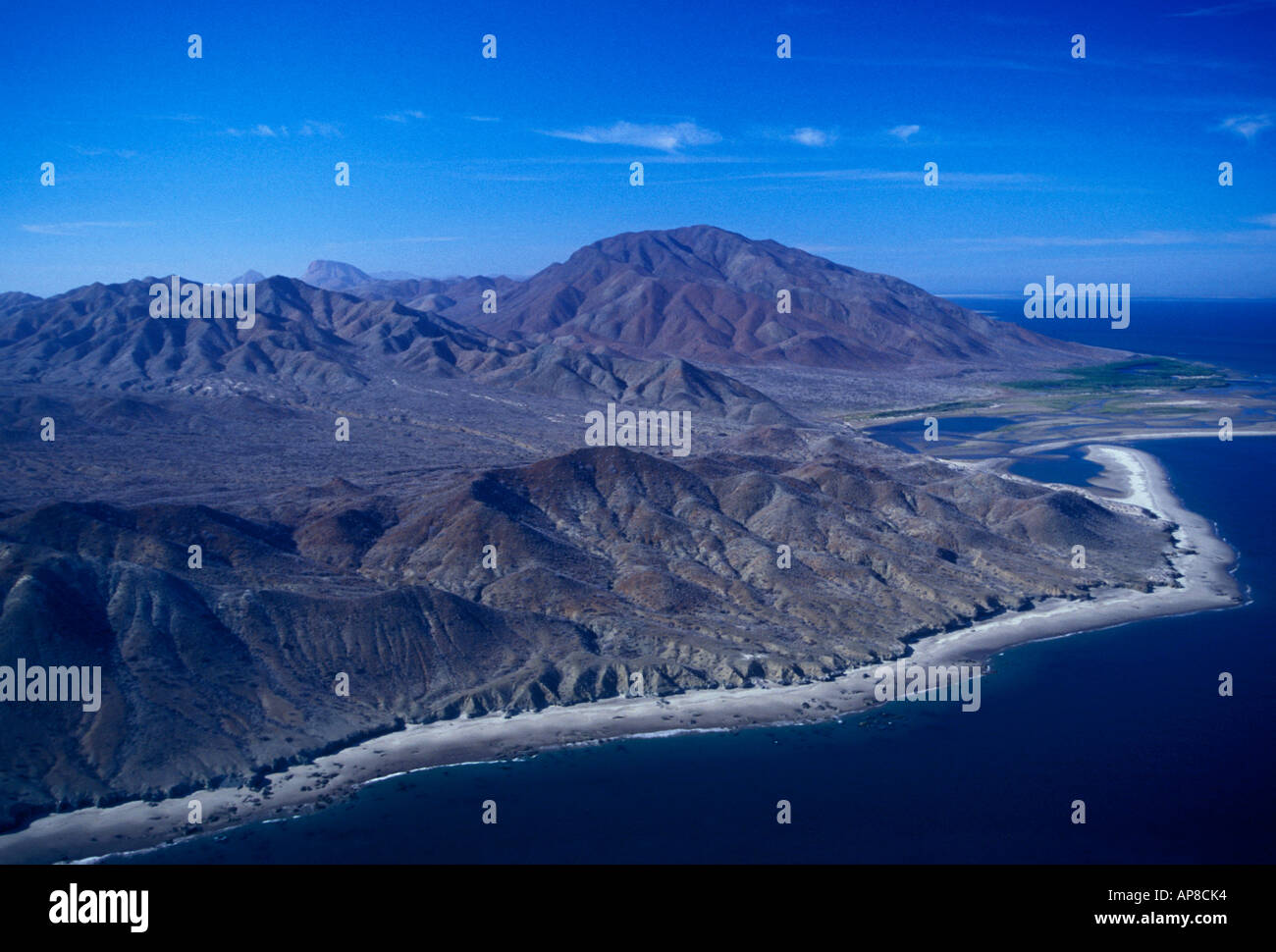 beach, mountain landscape, fluted cliff, fluted cliffs, Magdalena Bay ...