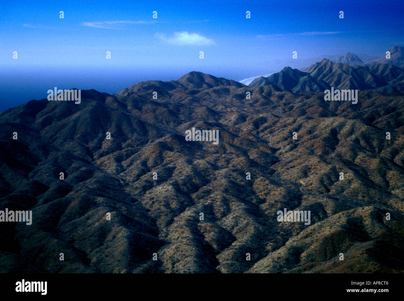Mountain landscape, Magdalena Bay, Baja California Sur State, Mexico ...
