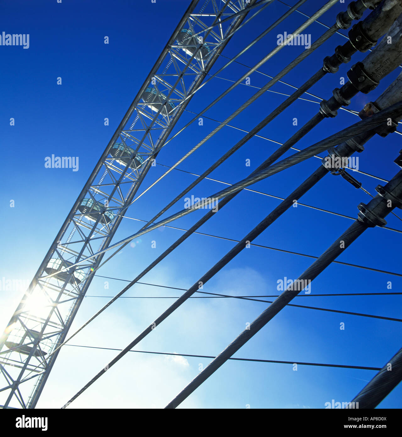 Structural detail of London Eye Stock Photo - Alamy