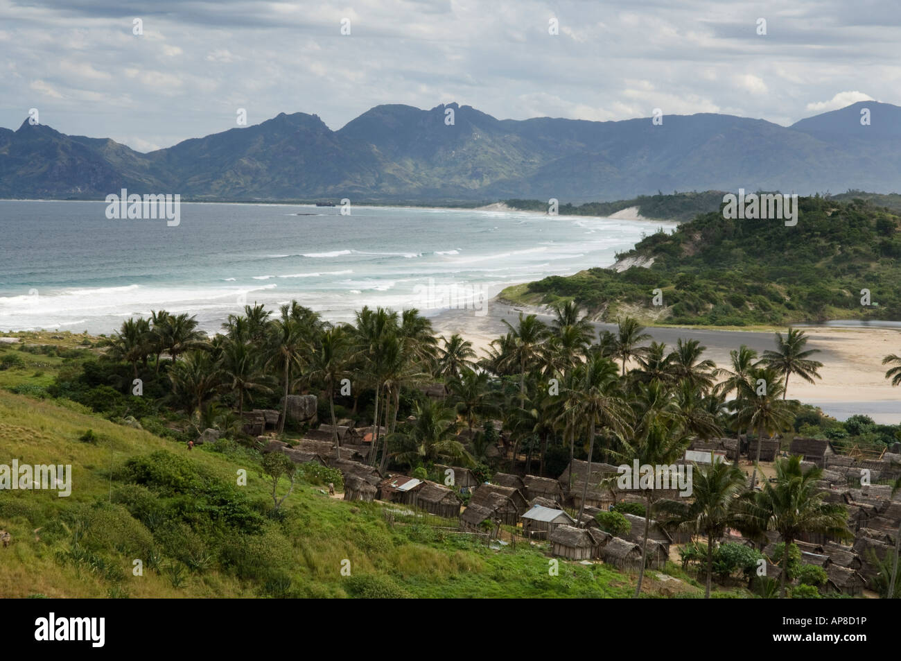 Evatraha village, Lokaro Bay, near Taolagnaro, Fort Dauphin, Madagascar ...
