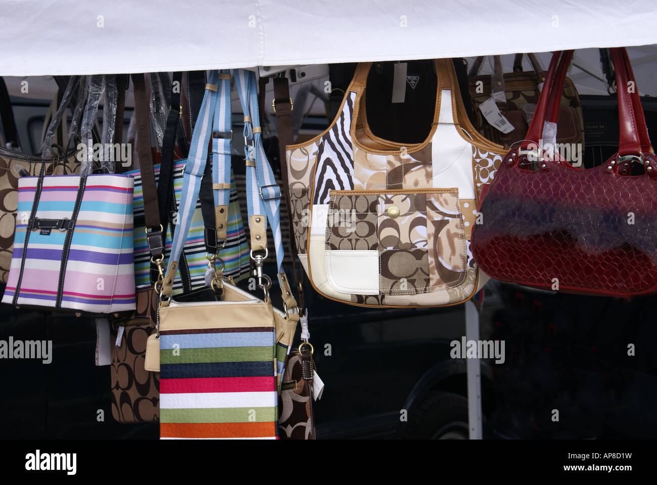 Hanging purses hi-res stock photography and images - Alamy