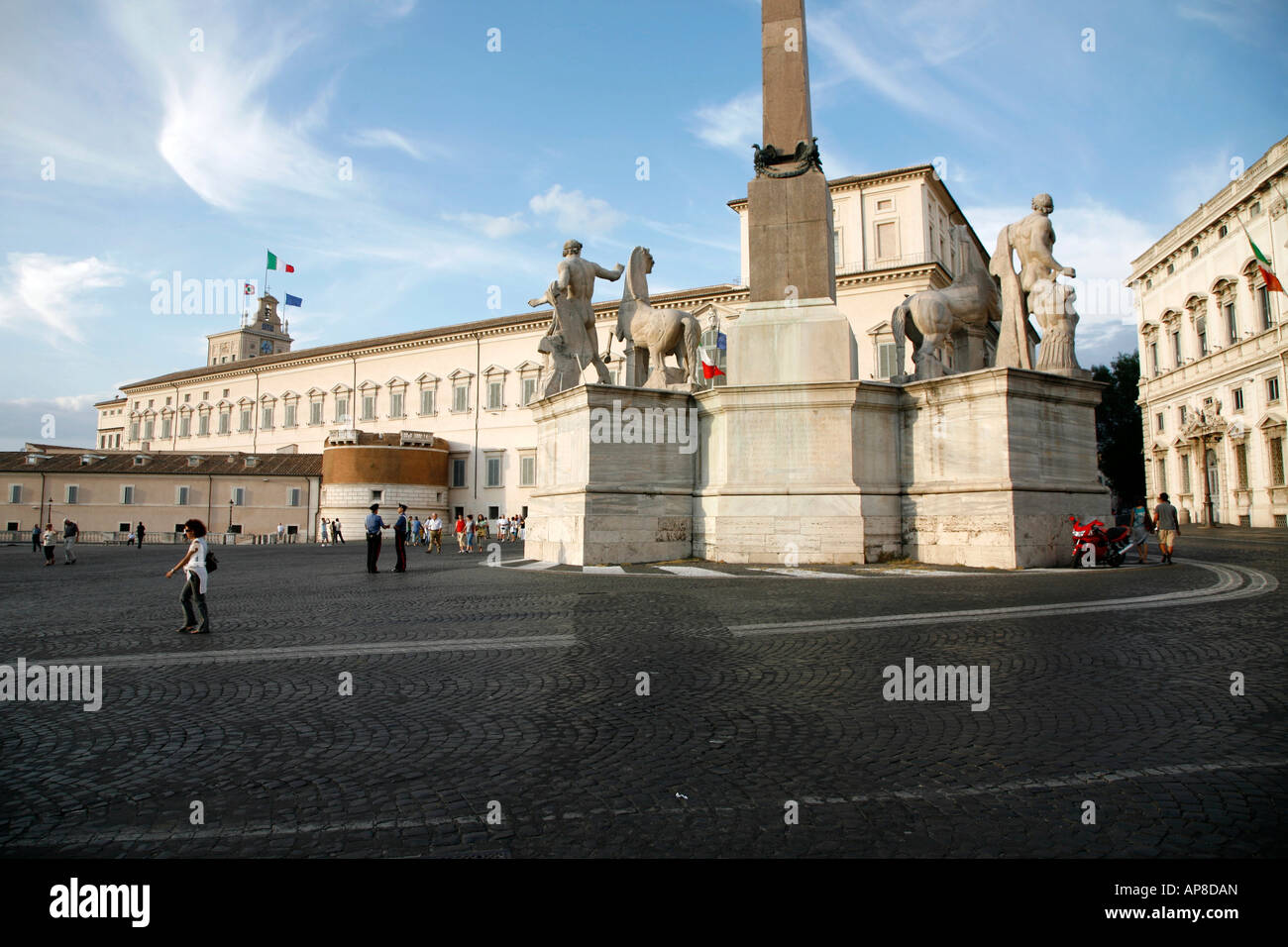 Piazza del Quirinale and the Palazzo del Quirinale, the official ...
