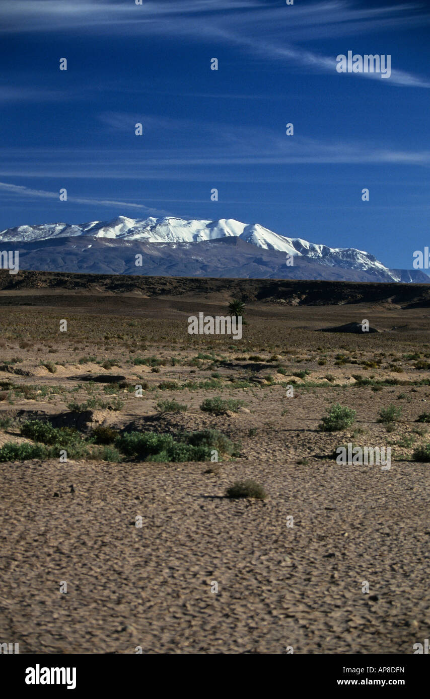 Snow on the Atlas mountain in Morocco Stock Photo - Alamy
