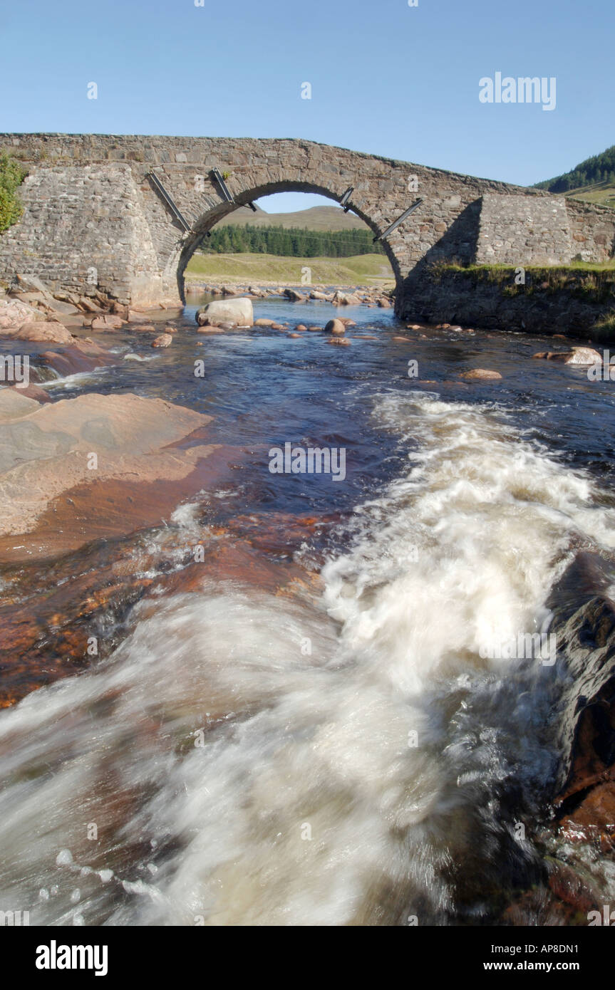 River Spey, Wades Garva Bridge, Glen Shero. Laggan. XPL 3458-338 Stock ...
