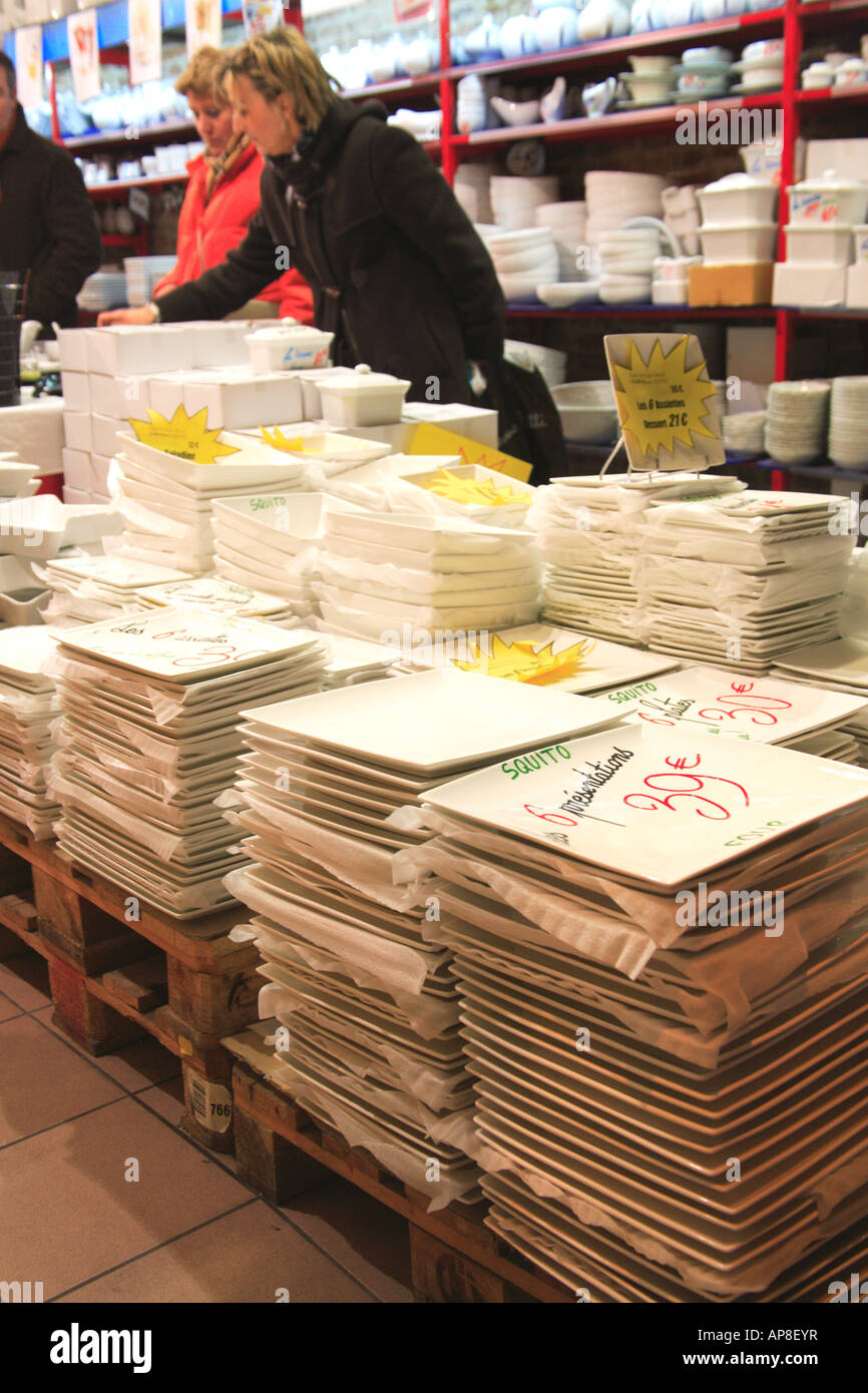 Crockery shop Lille France Stock Photo - Alamy