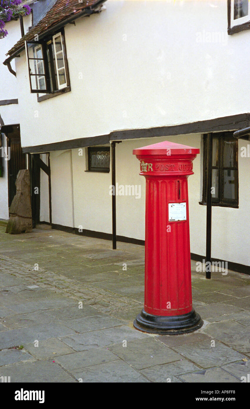 Edwardian Pillar Box Eton Windsor Berkshire England Stock Photo - Alamy