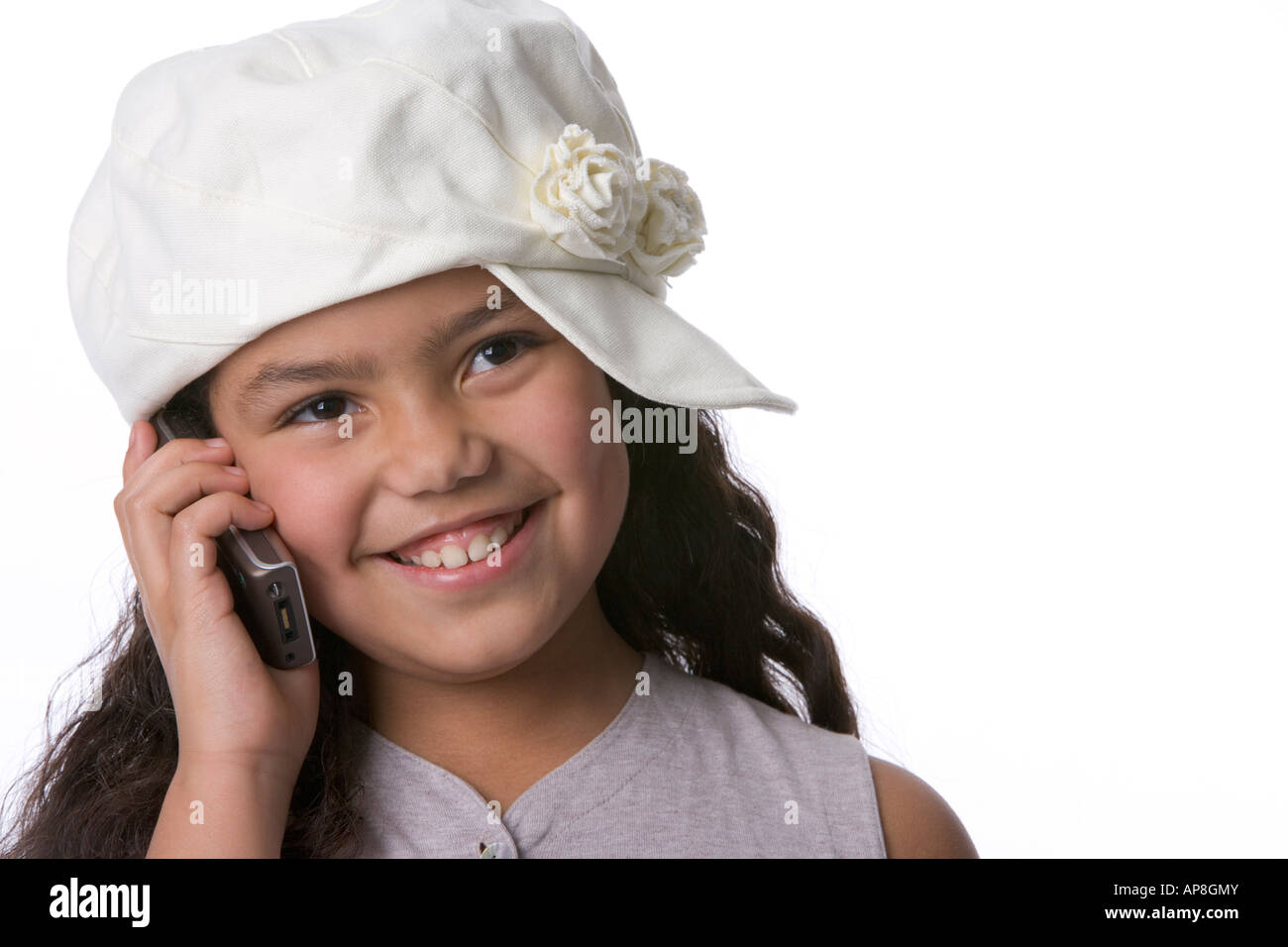Girl with a mobile phone Stock Photo - Alamy