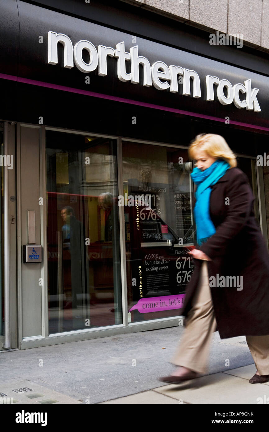 Northern Rock bank branch Stock Photo - Alamy