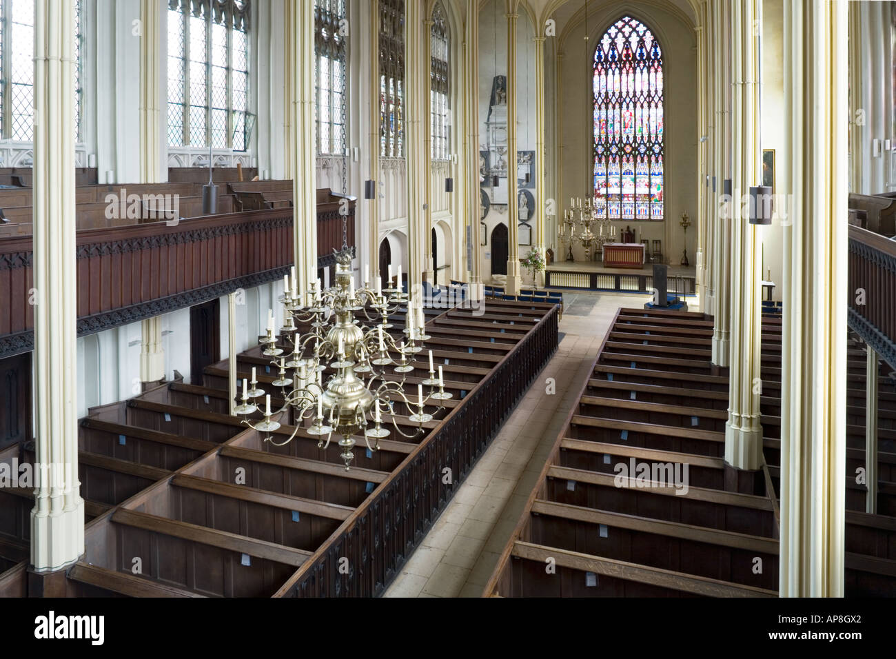 Eighteenth century box pews in the parish church of St Mary in the ...