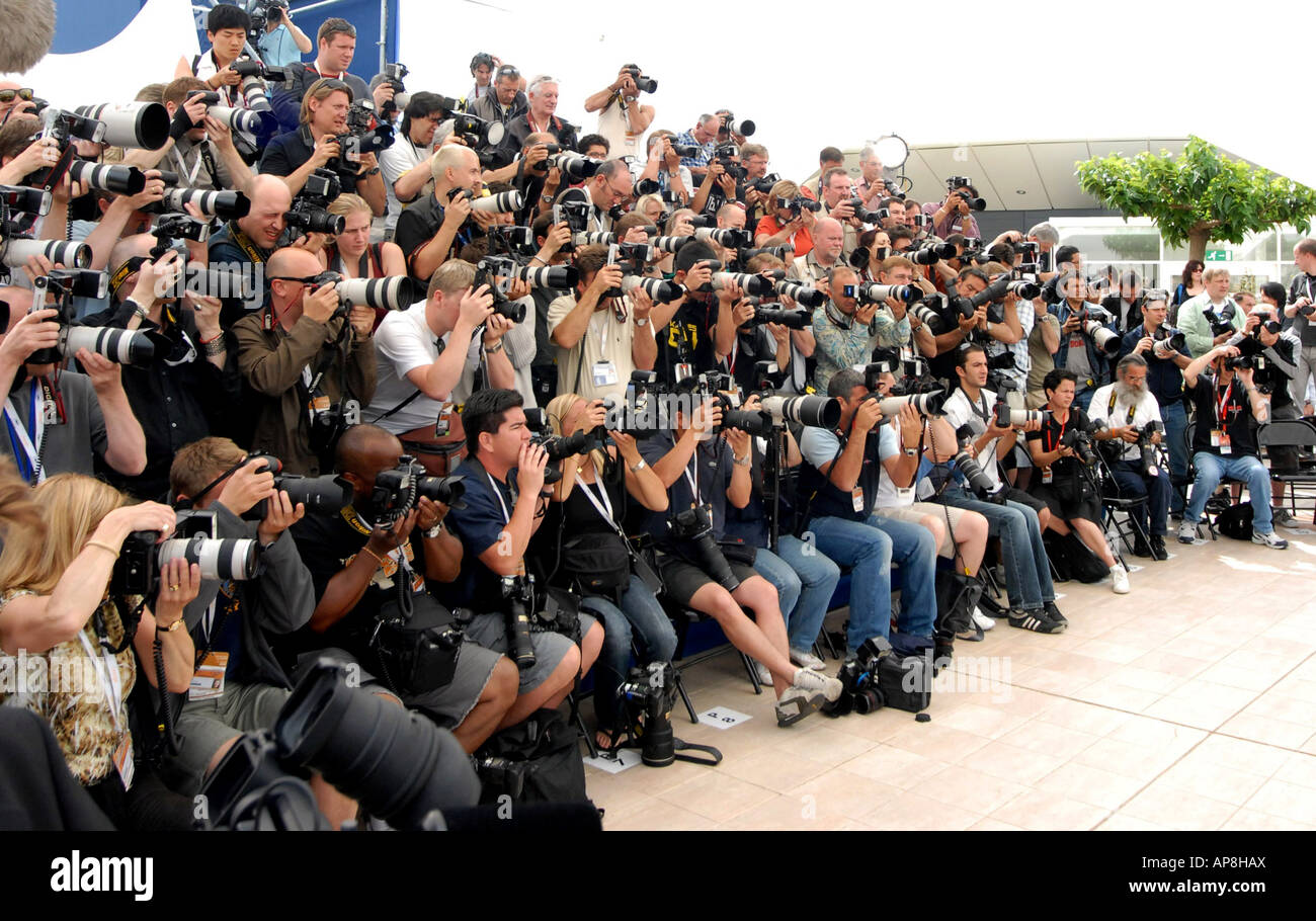 Pohotgraphers at Cannes Film Festival Cannes Farance Stock Photo - Alamy