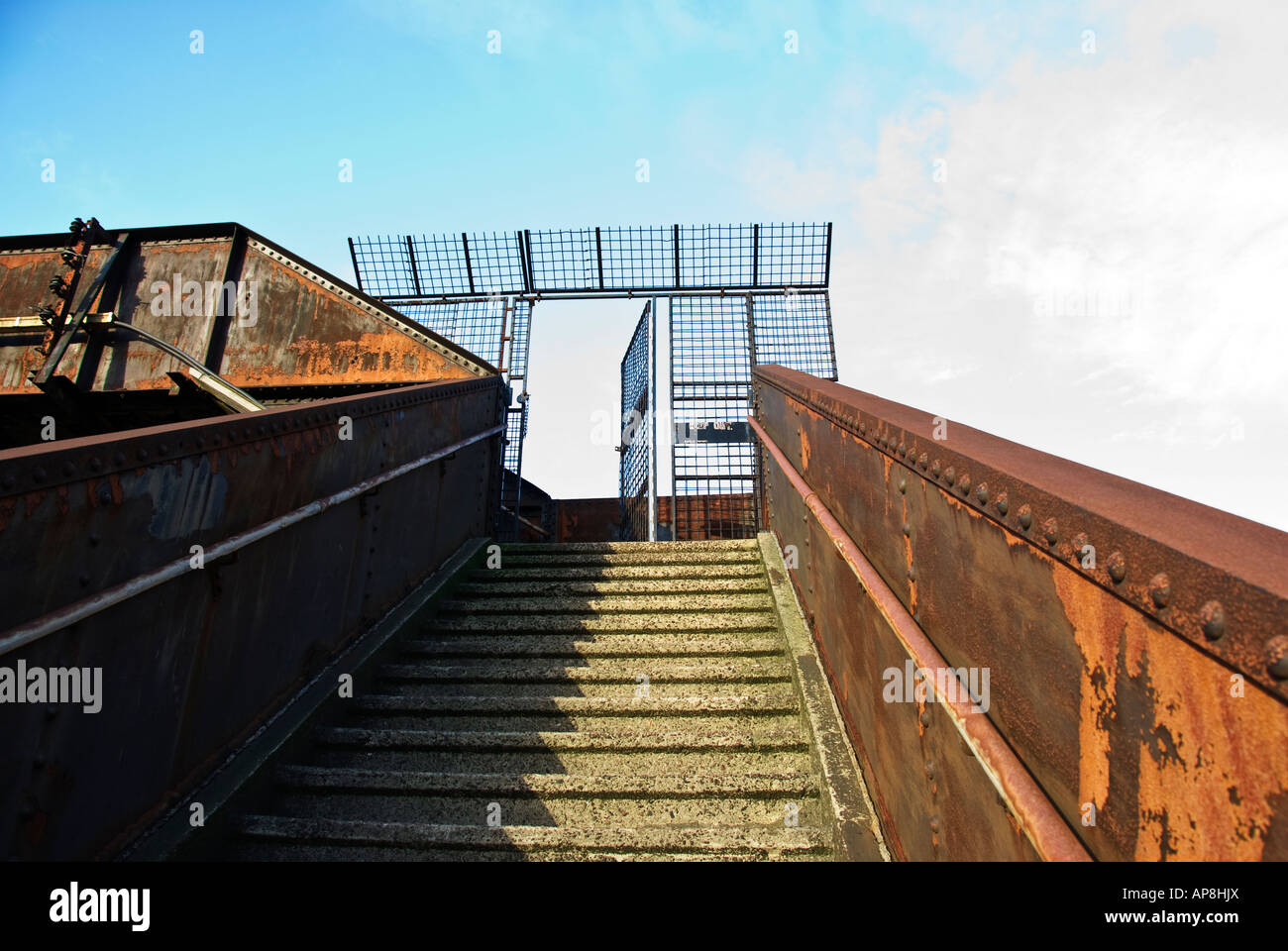 Steps at railway crossing hi-res stock photography and images - Alamy