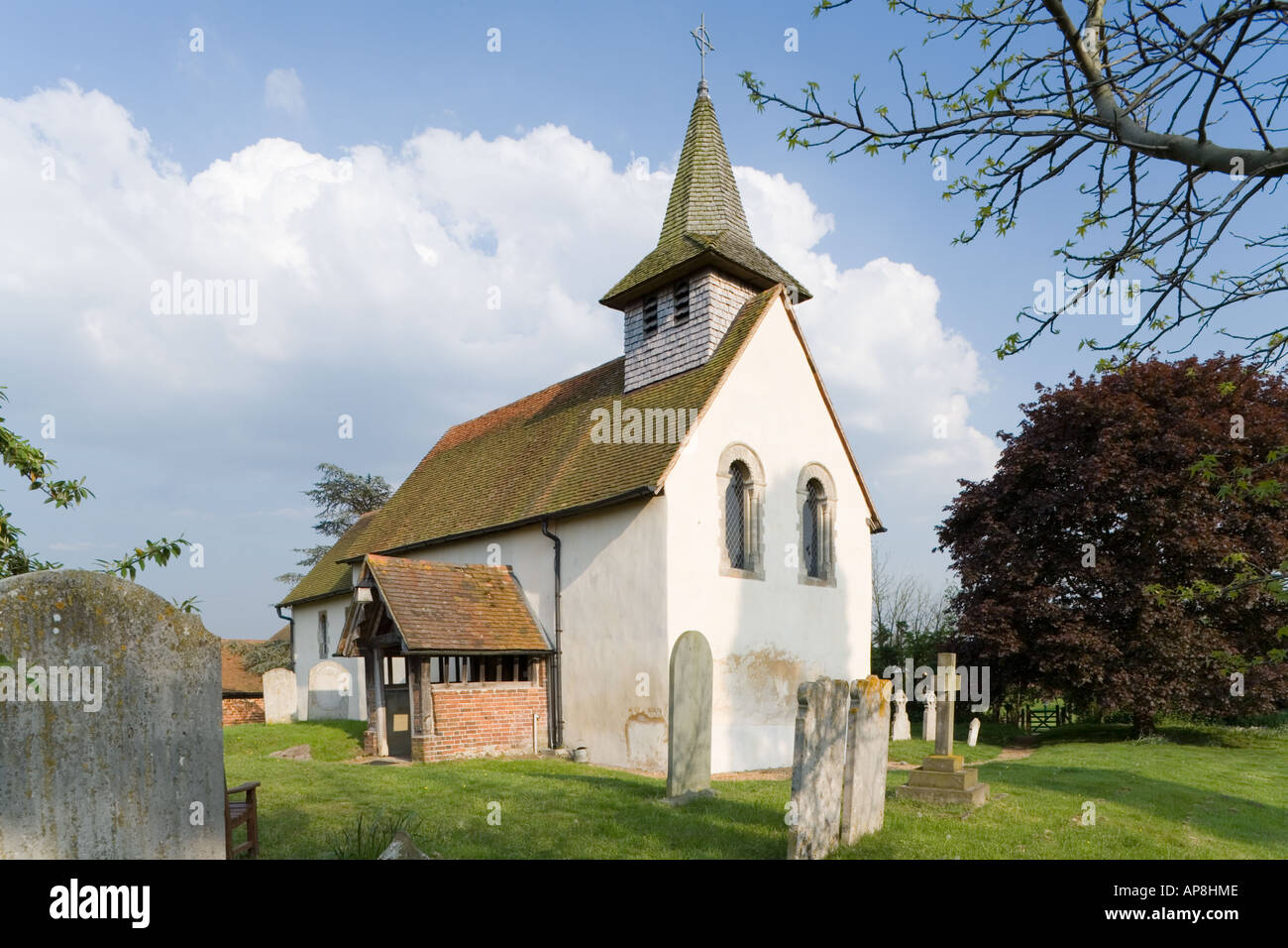 The Norman church at Wisley, Surrey UK Stock Photo - Alamy