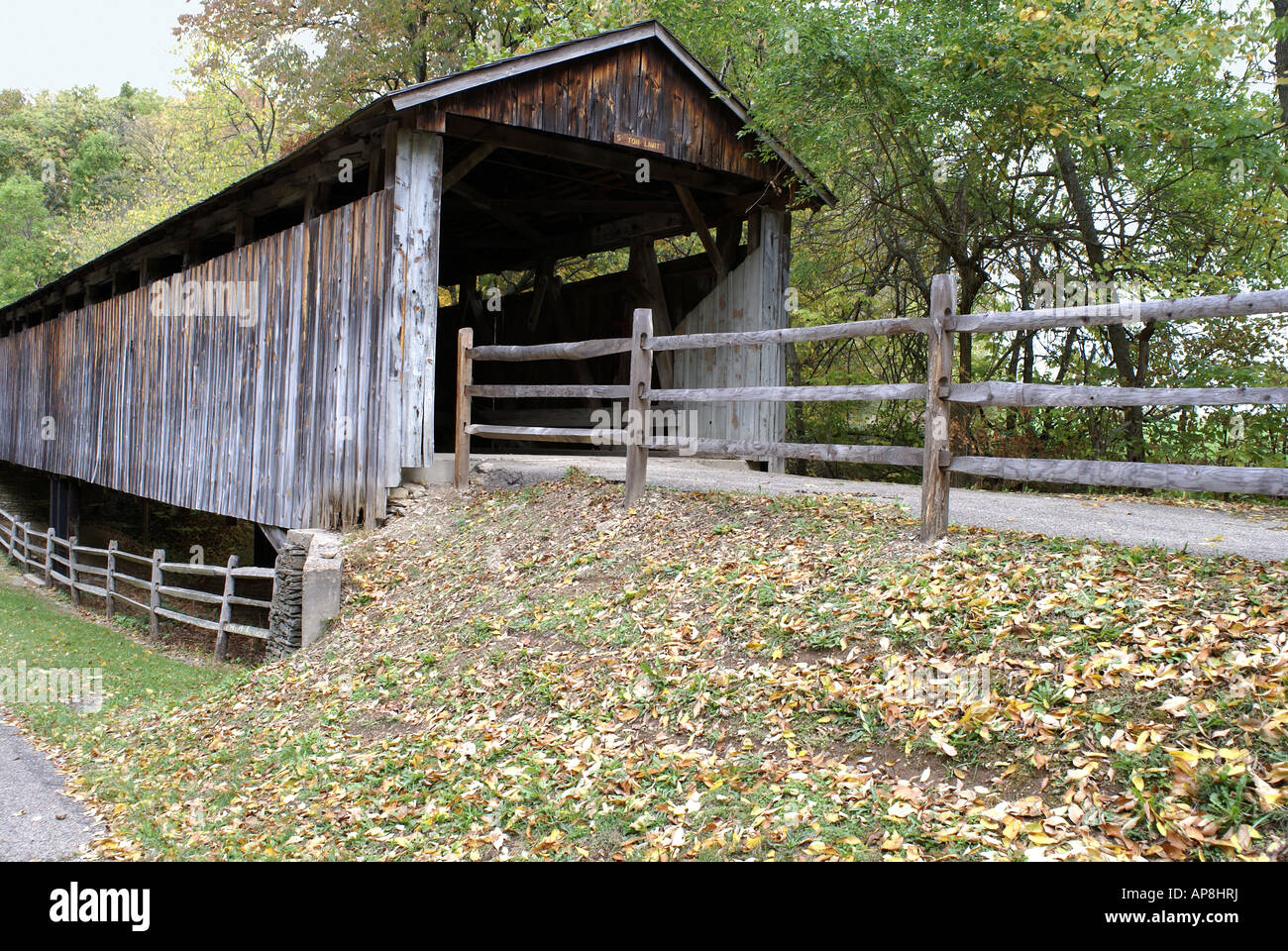 Covered Bridge Stock Photo - Alamy