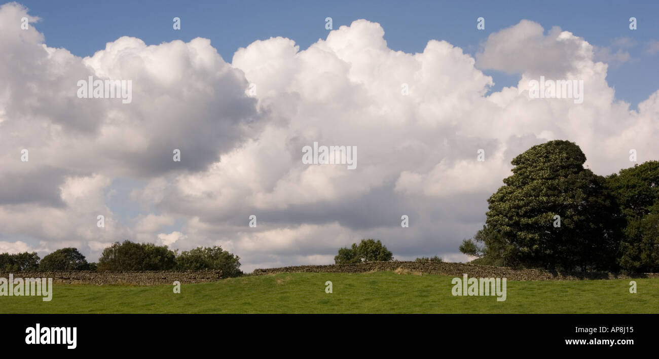 Cloudscape Lyth Valley Cumbria England Stock Photo - Alamy