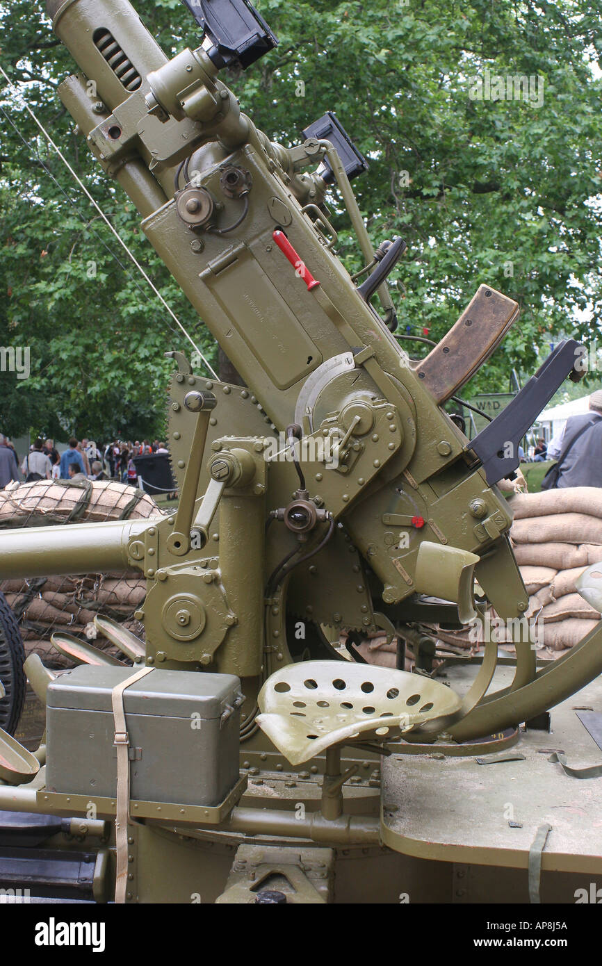Authentic second world war British gun Stock Photo - Alamy