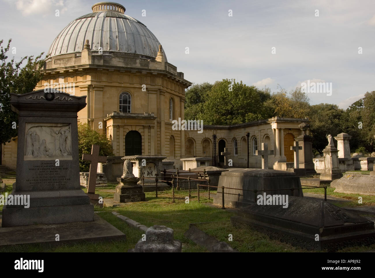 The Chapel Brompton cemetery Fulham Road Chelsea London England Stock ...