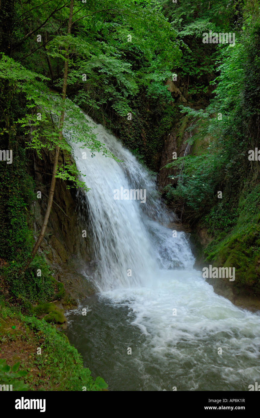 Marmore Waterfall Terni umbria Italy Cascata vertical Stock Photo - Alamy