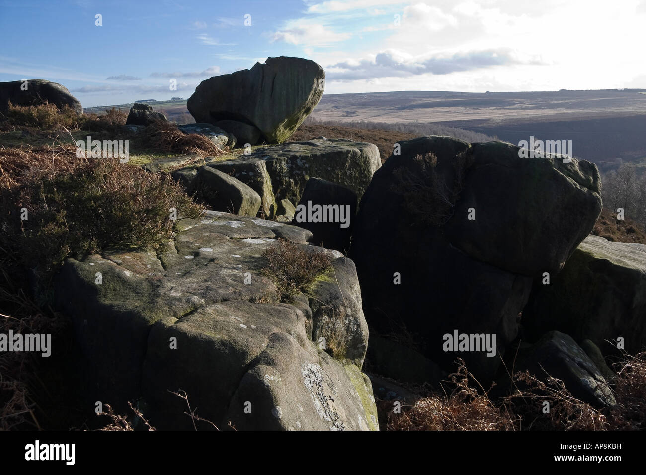 Birchen Edge, Peak District National Park, Derbyshire, England, UK ...