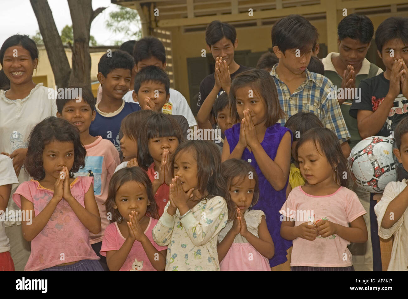 Cambodia Kampong Cham children in orphanage Stock Photo - Alamy