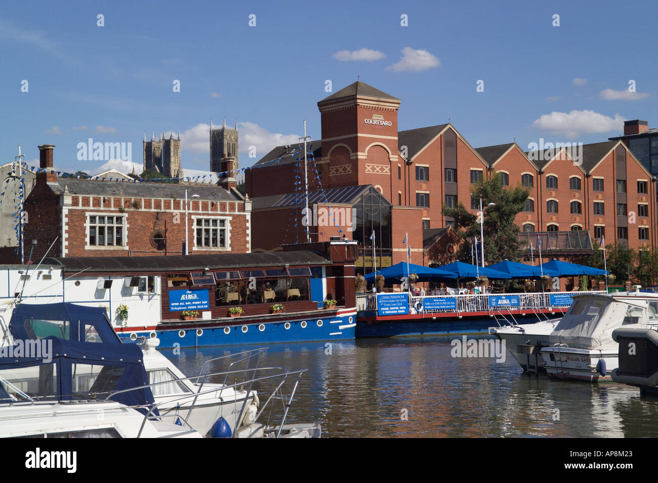 Brayford Pool Lincoln Lincolnshire England Stock Photo - Alamy