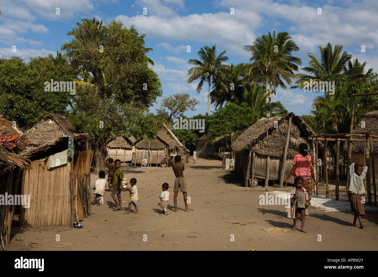 Evatraha village, Lokaro Bay, near Taolagnaro, Fort Dauphin, Madagascar ...