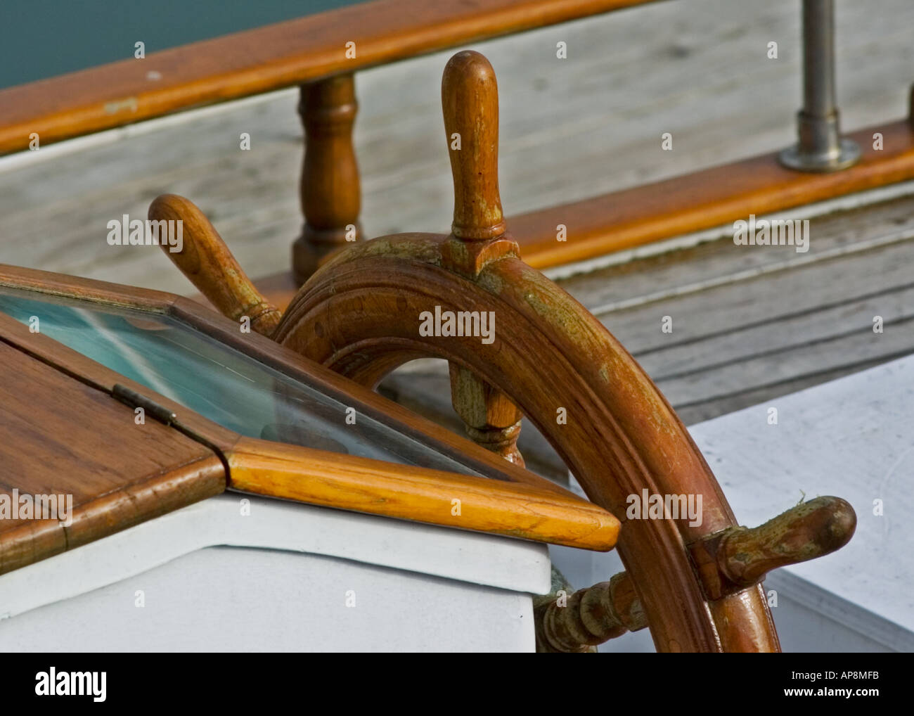 wooden ships wheel hand crafted sailing vesselboat adventure journey ...